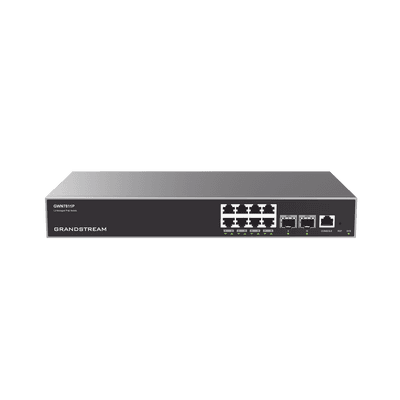 Switch Capa 3 PoE+ Administrable / 8 puertos 10/100/1000 Mbps + 2 ...