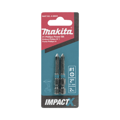 Punta phillips # 1 de 2” (51mm) impact-x punta ph1, blister con 2 ...