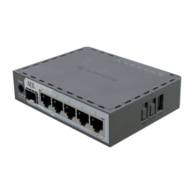 Router hEX S / 5 Puertos Gigabit Ethernet / 1 Puerto SFP 2.5G / Dual ...