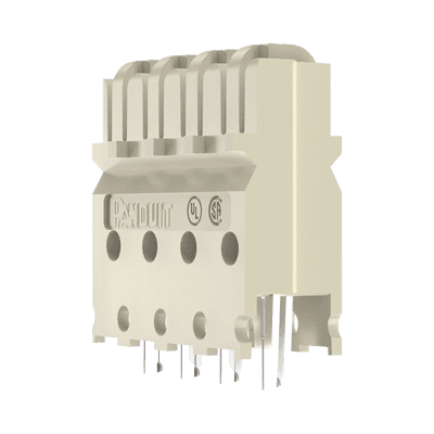 Block de Conexión Cat6 de 4 Pares, de Impacto, Color Marfil - Chipcom S.A