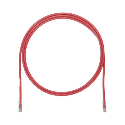 Cable de Parcheo UTP, Cat6A, 24 AWG, CM, Color Rojo, 5ft - Chipcom S.A