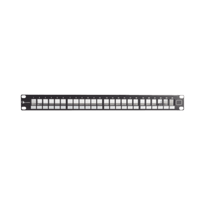 Patch Panel UTP Keystone de 24 puertos Modular (vacío) , Plano, 1UR ...