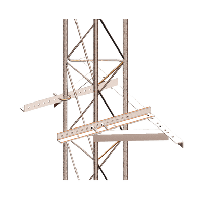 MONTAJE SUJETADOR A/PARED P/TRAMO STZ30G/35G/45G GALV. INM. E/CAL. - Chipcom S.A